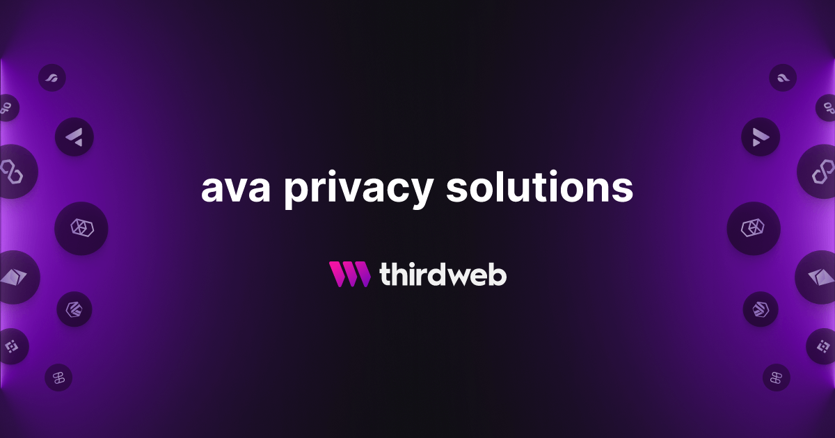 ava privacy solutions: RPC and Chain Settings