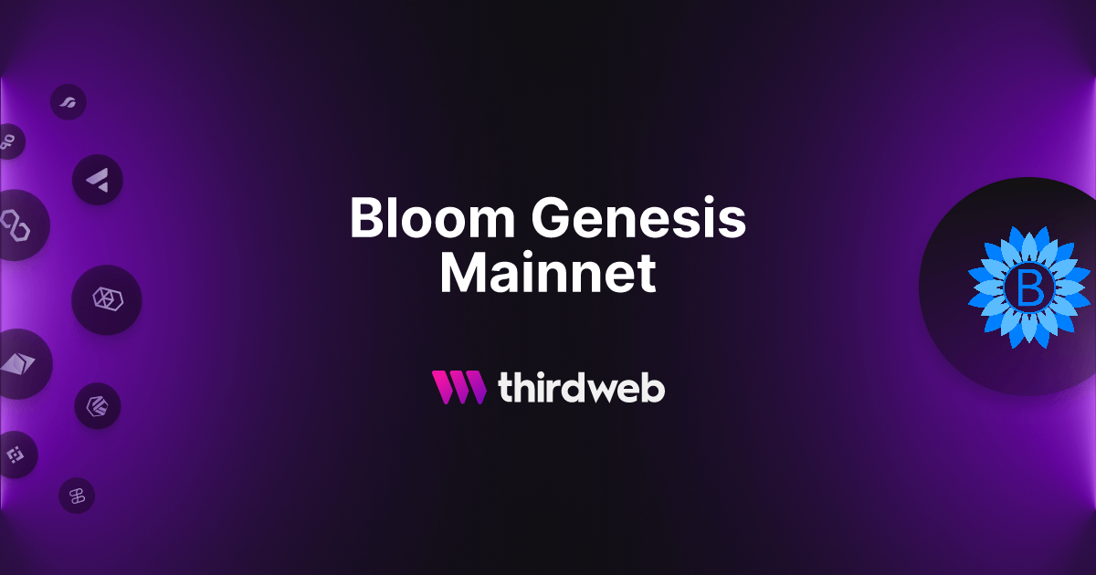 Bloom Genesis: RPC and Chain Settings