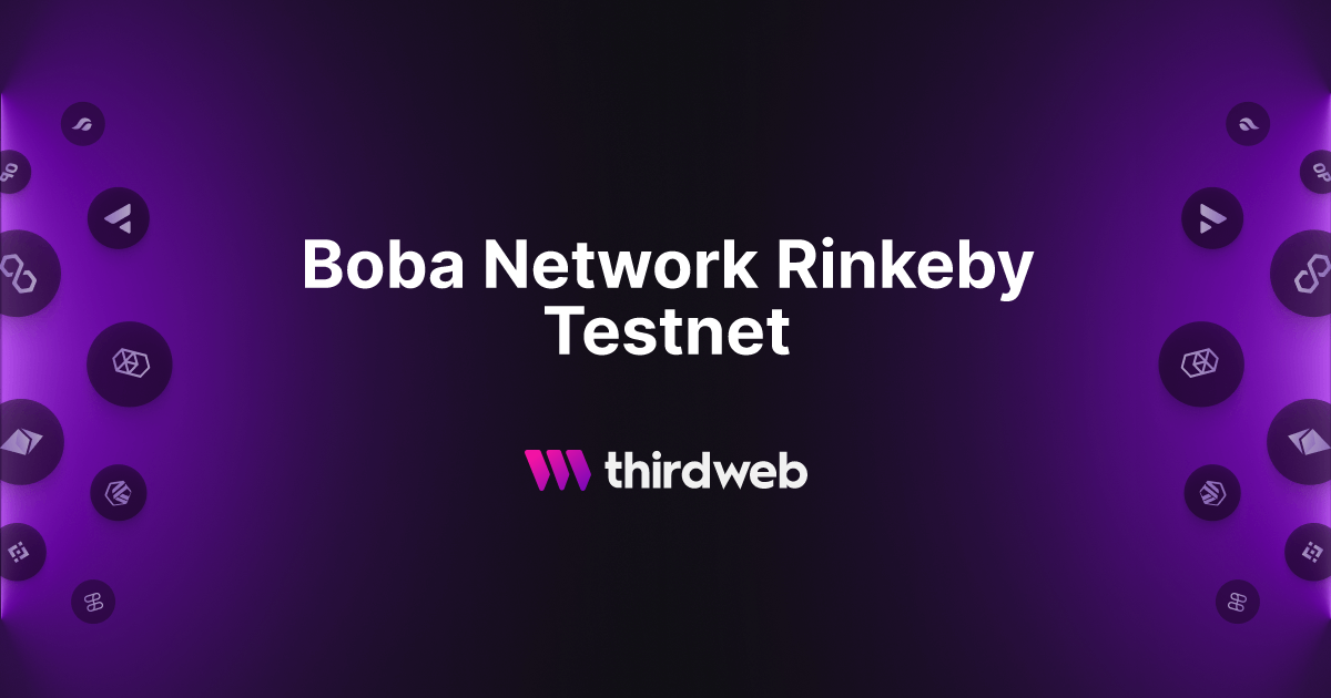 Boba Network Rinkeby Testnet
