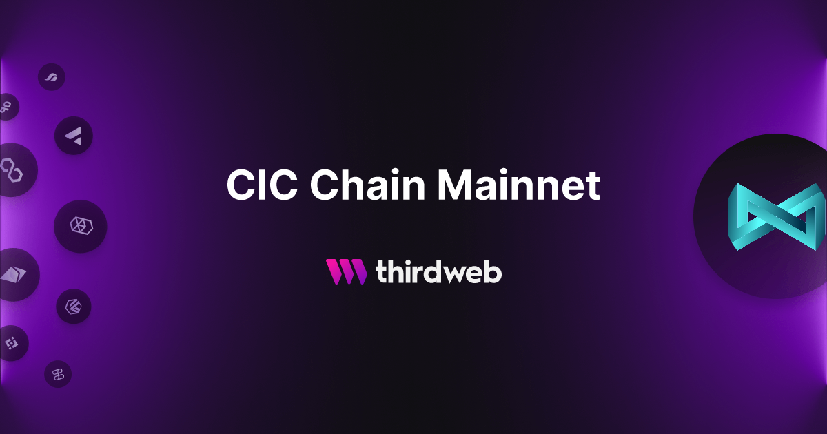 CIC Chain: RPC and Chain Settings