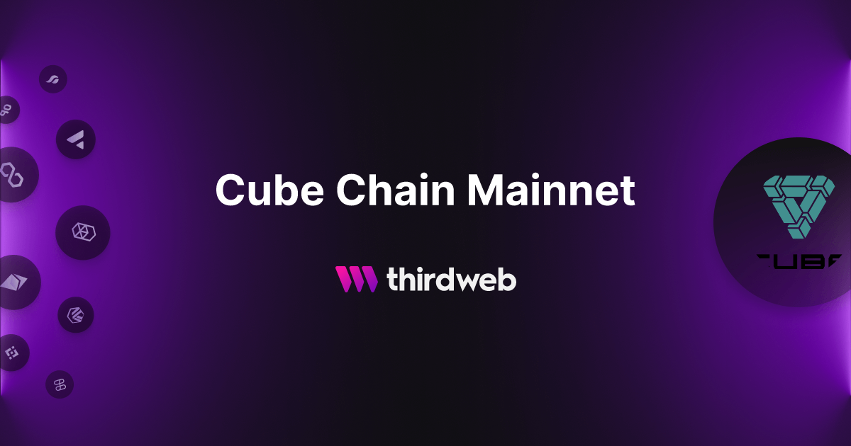 Cube Chain: RPC and Chain Settings