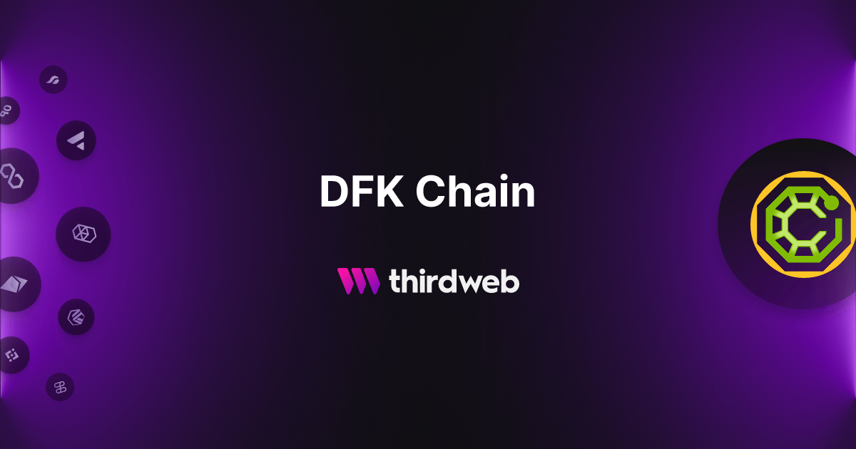 DFK Chain: RPC and Chain Settings