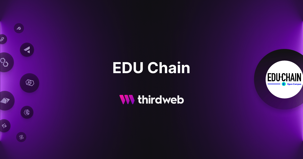 EDU Chain: RPC and Chain Settings