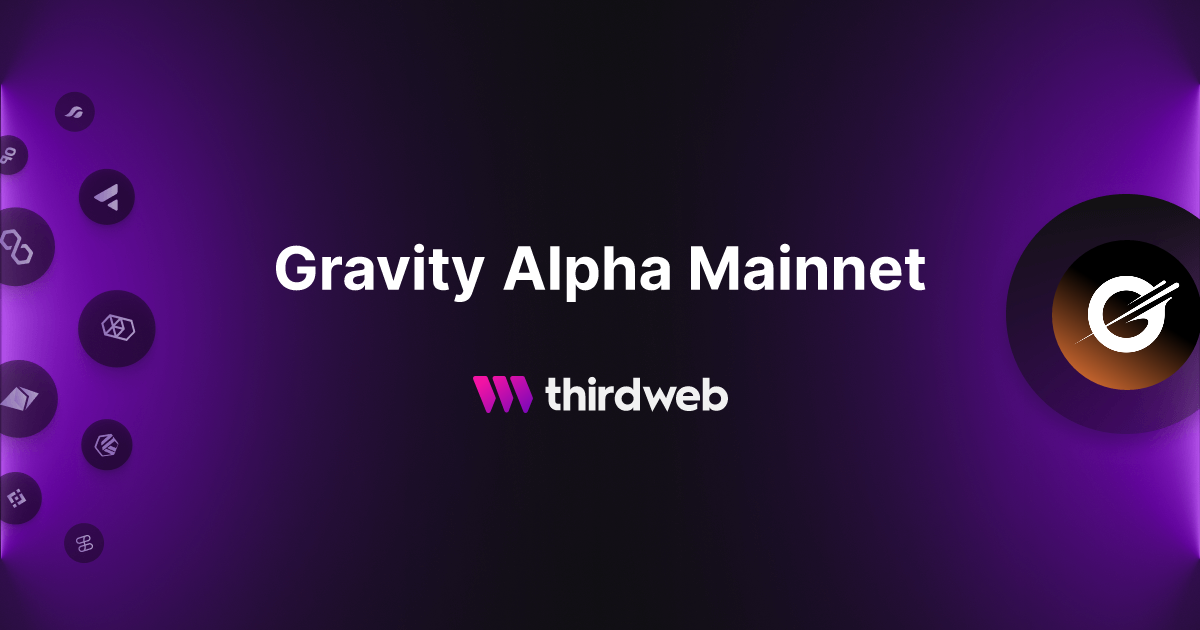 Gravity Alpha: RPC and Chain Settings