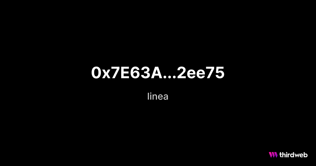 0x7E...e75 | linea
