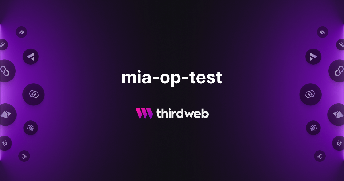 mia-op-test: RPC and Chain Settings