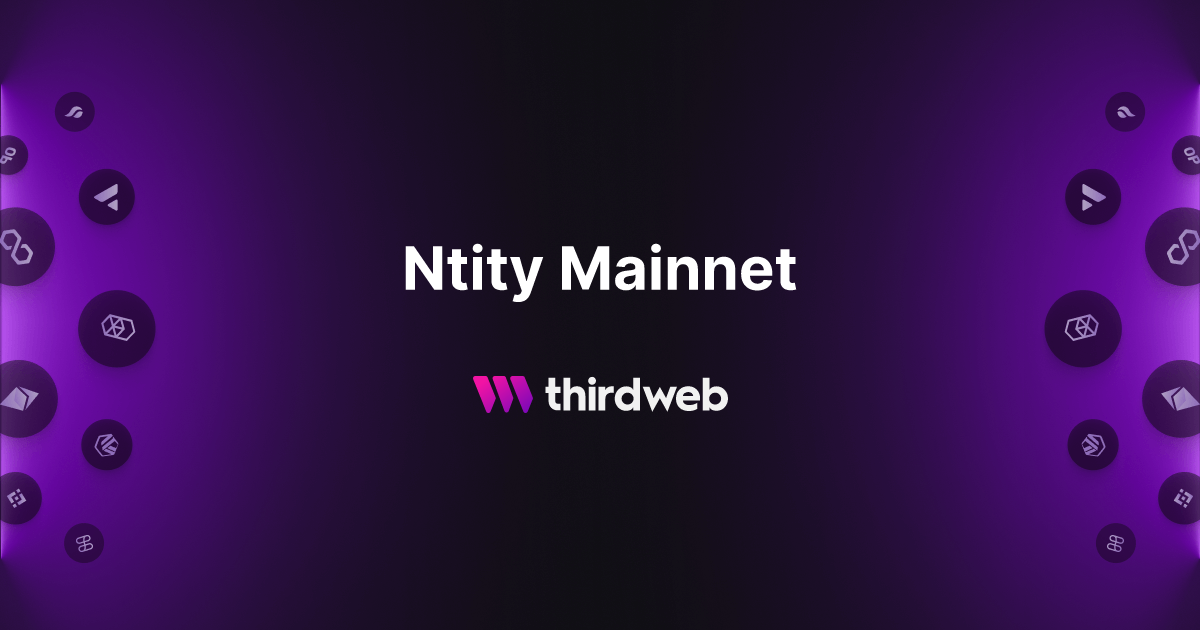 Ntity: RPC and Chain Settings