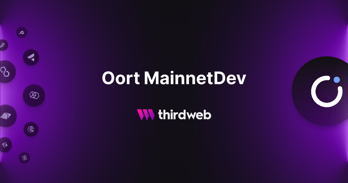 Oort Dev: RPC and Chain Settings