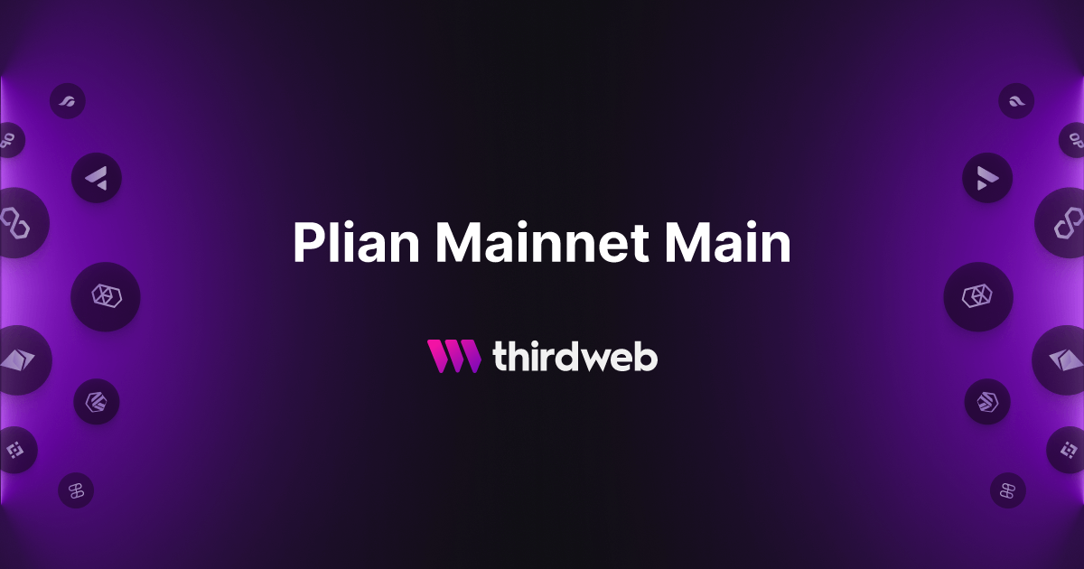 Plian Main: RPC and Chain Settings