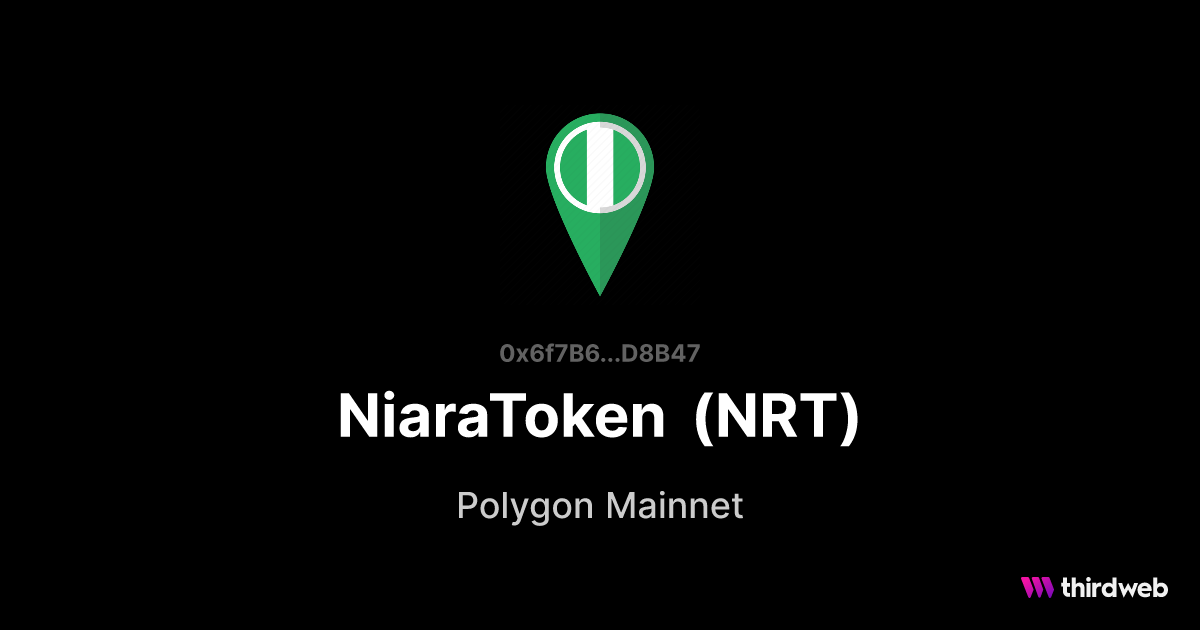 NiaraToken (NRT) on Polygon | Buy, Swap, Bridge & Price