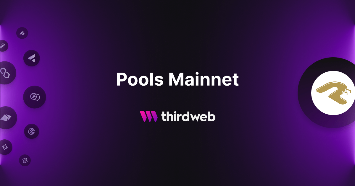 Pools: RPC and Chain Settings