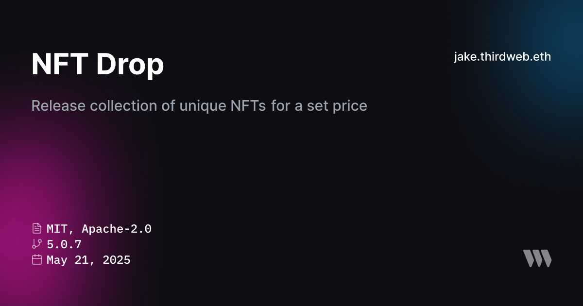 NFT Drop | Published Smart Contract