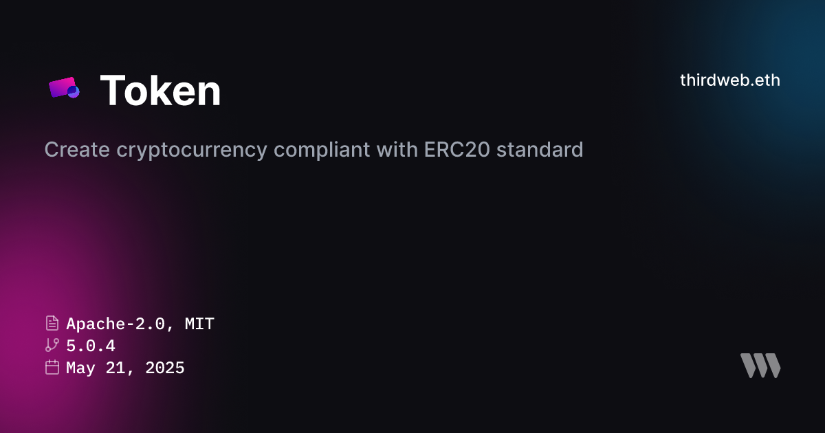 Token | Published Smart Contract