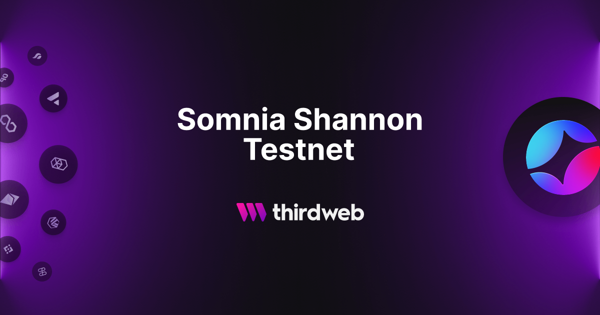 Somnia Shannon Testnet: RPC and Chain Settings