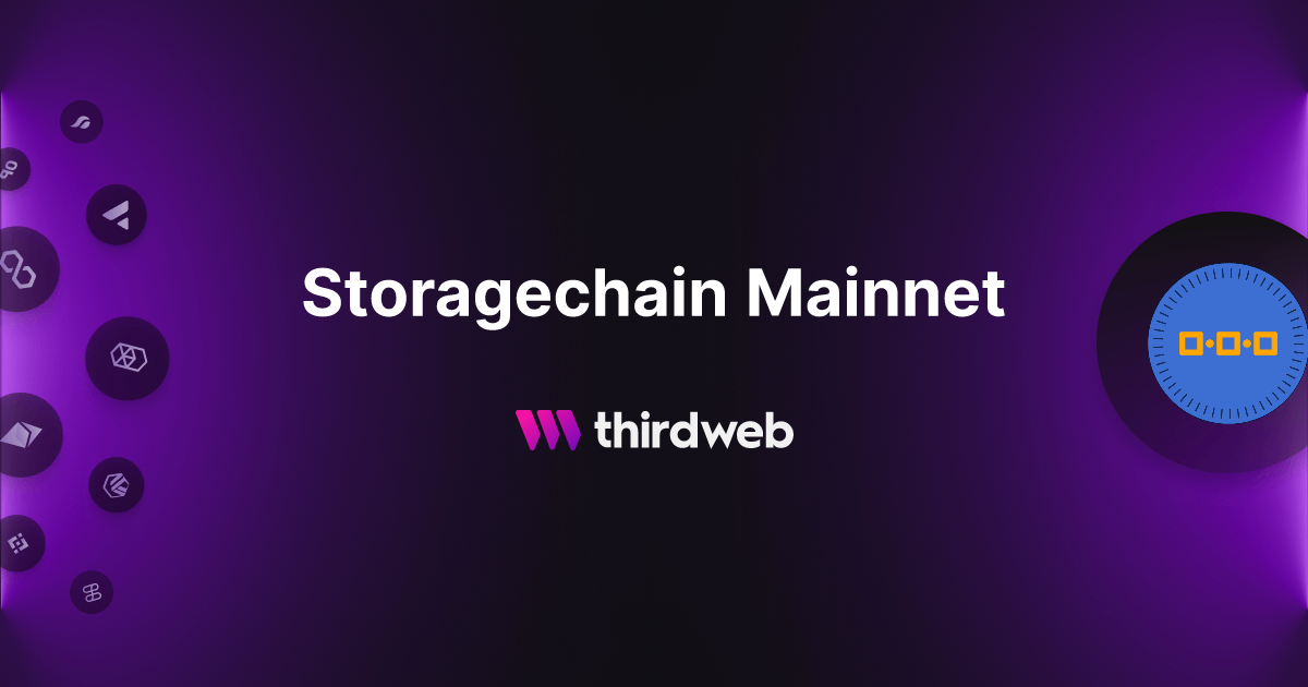 Storagechain: RPC and Chain Settings