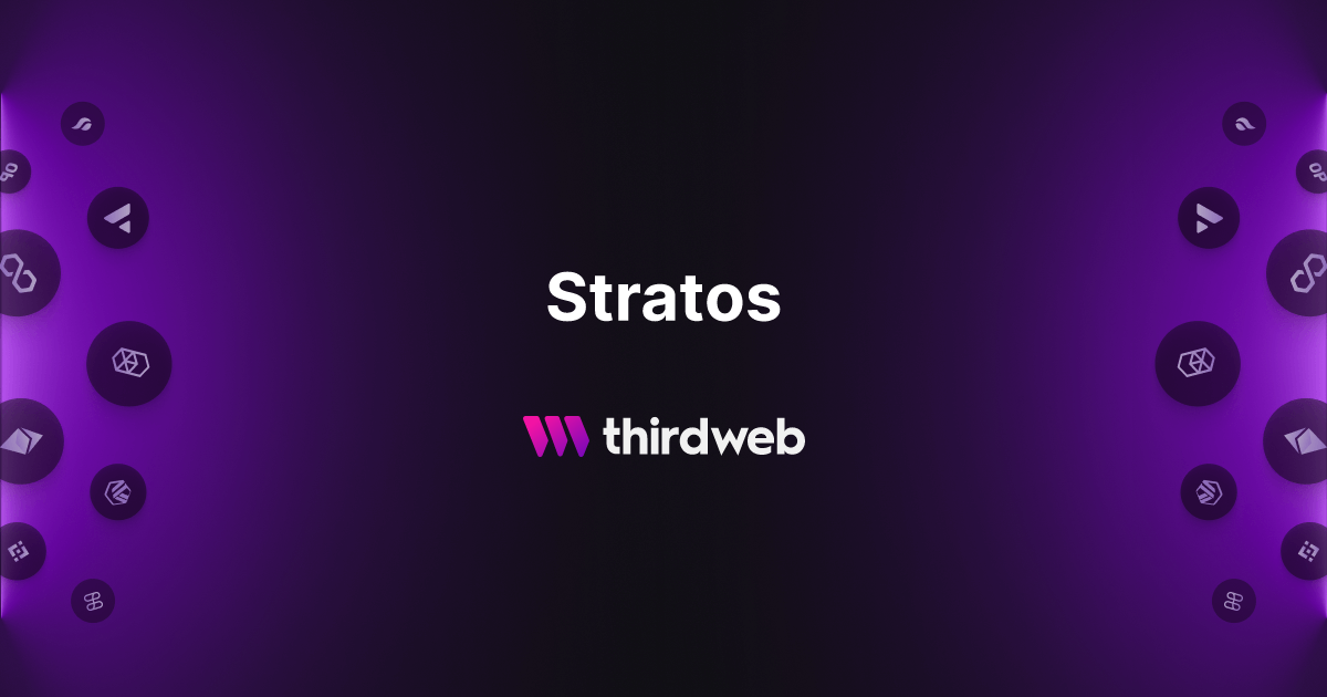 Stratos: RPC and Chain Settings