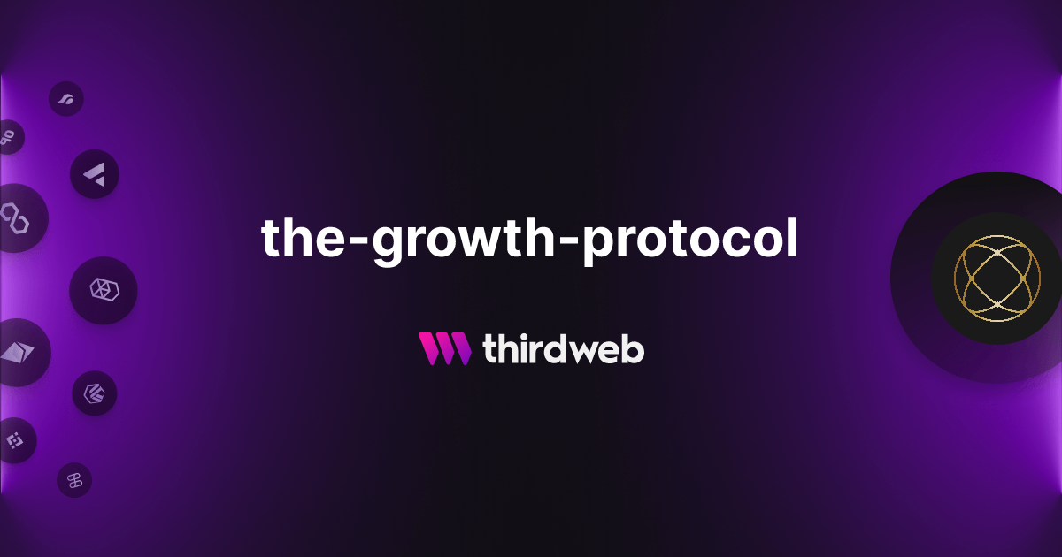 the-growth-protocol: RPC and Chain Settings