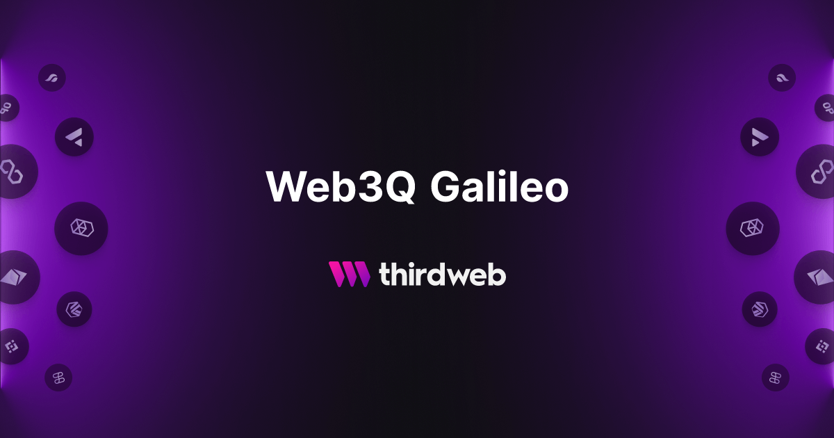Web3Q Galileo: RPC and Chain Settings
