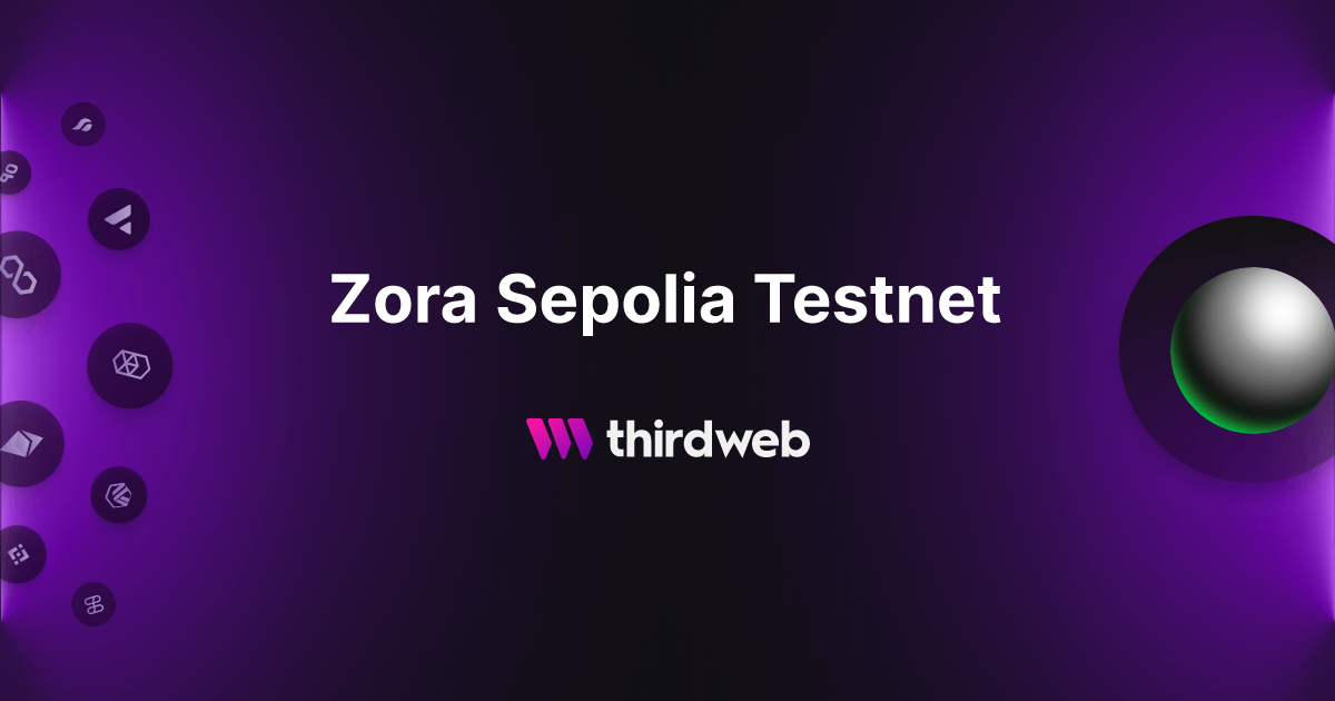 Zora Sepolia Testnet